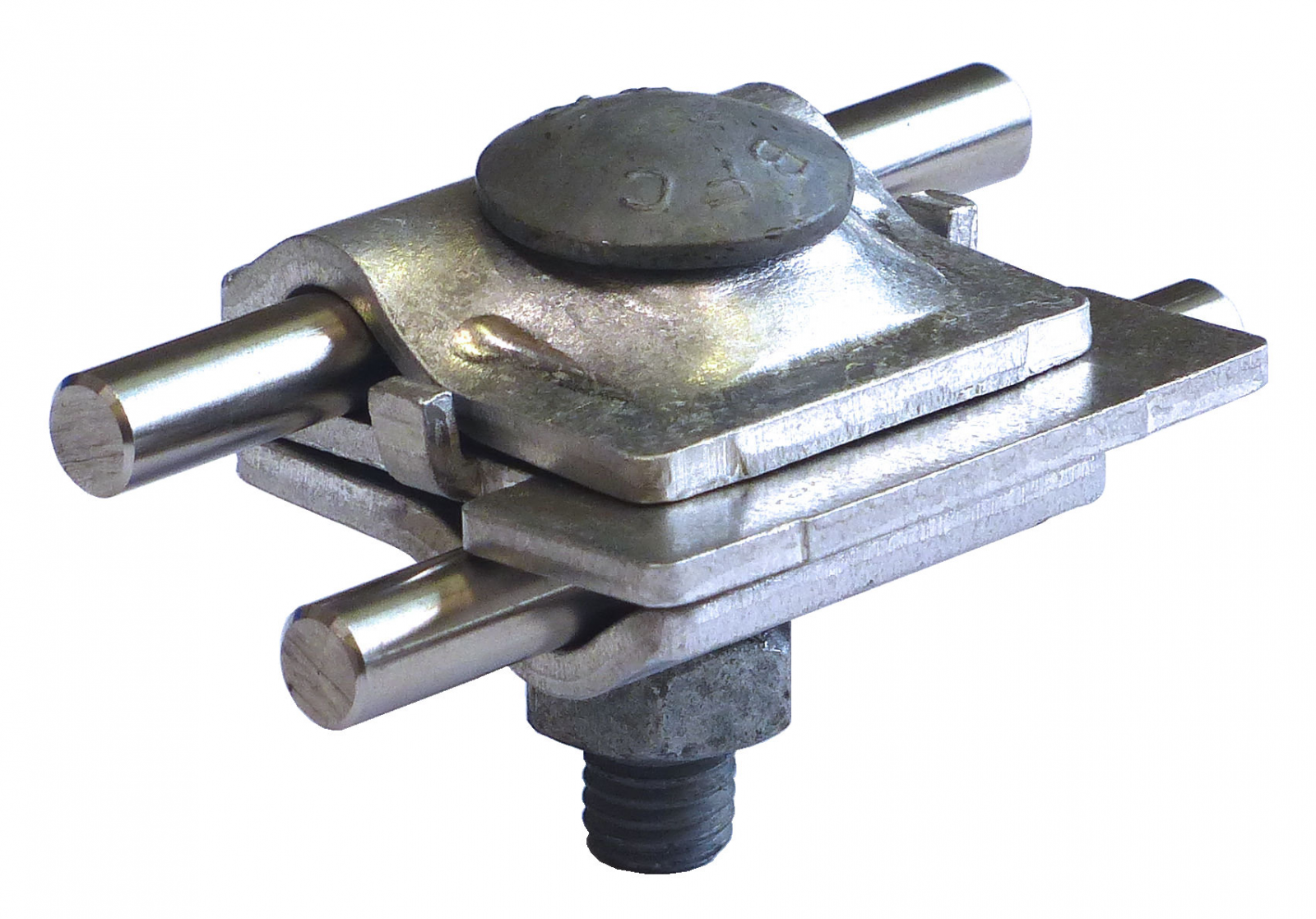 AL- Universal sheet metal clamp, with contact plate, FE- screw ...